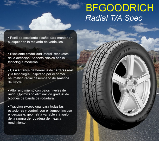 Neumaticos BFGoodrich RADIAL T/A SPECT 245/55R18